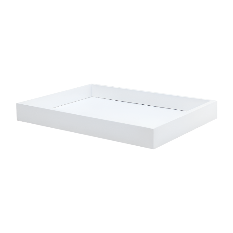 White Small Lacquered Tray